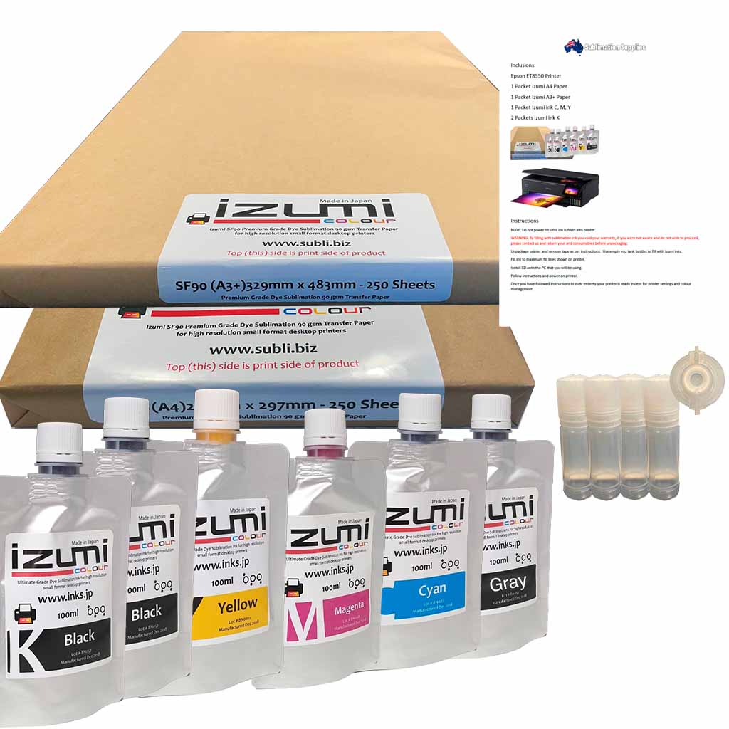 Epson ET8550 Izumi Dye Sublimation Conversion Kit No Printer ...