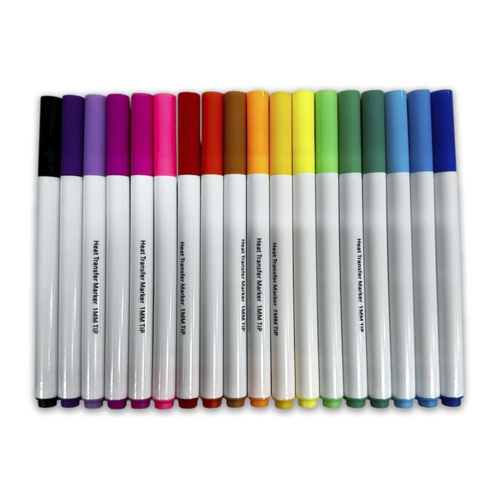 Sublimation Heat Transfer Marker 1MM Tip Set of 18 - Sublimation Supplies