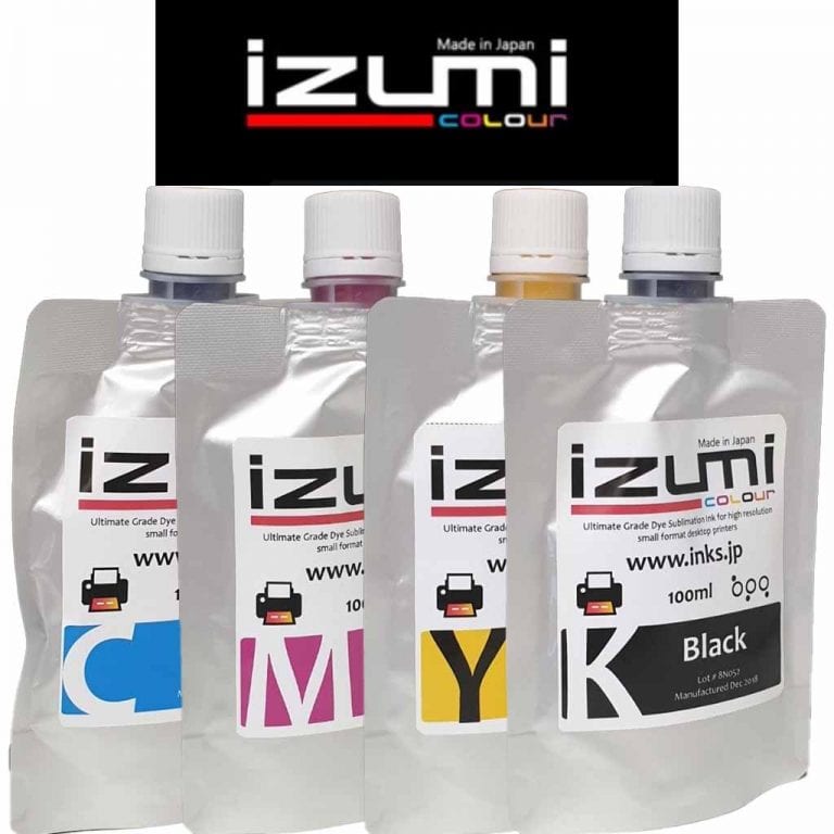 Izumi CMYK 100ml Sublimation Ink [Pack of 4] - Sublimation Supplies