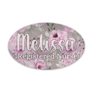 Name Badge Large Oval Gloss MDF Sublimation Blank - Sublimation Supplies