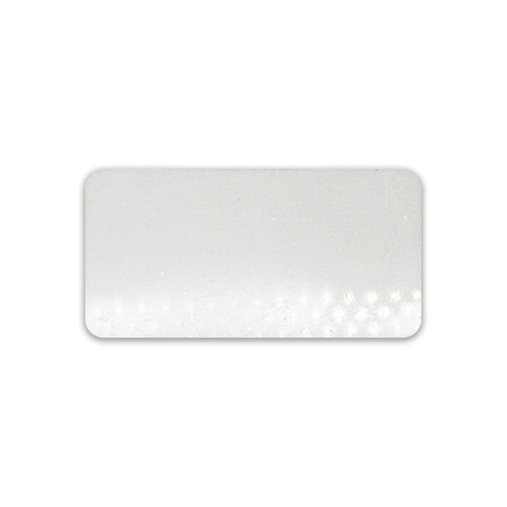 Aluminium Name Badge Large Rectangle Gloss White Sublimation Blank ...