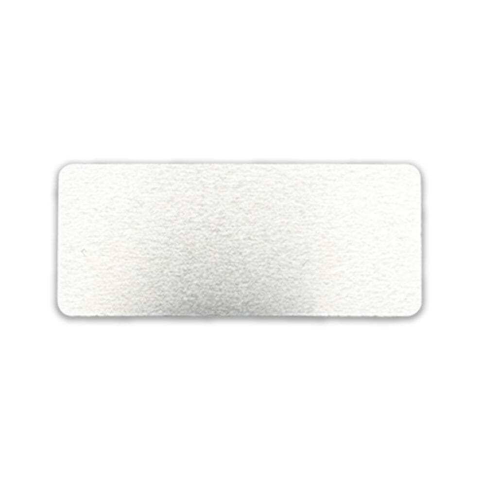 Aluminium Name Badge Medium Rectangle Gloss White Sublimation Blank ...