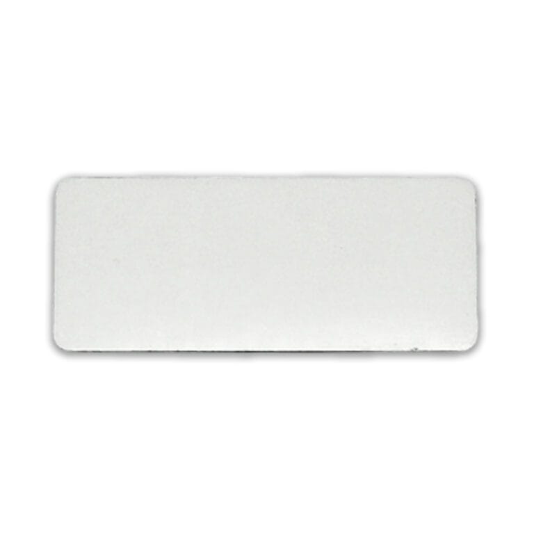 Name Badge Medium Rectangle Gloss Aluminium Sublimation Blank ...