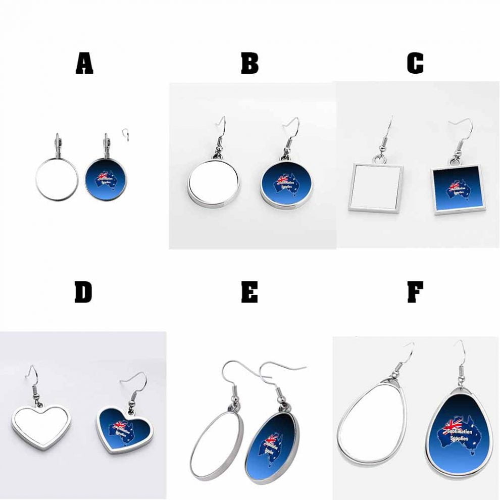 Ear Ring Metal Sublimation Blank - Sublimation Supplies