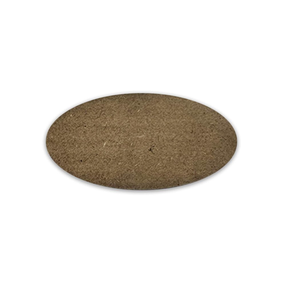 Name Badge Medium Oval Gloss MDF Sublimation Blank - Sublimation Supplies